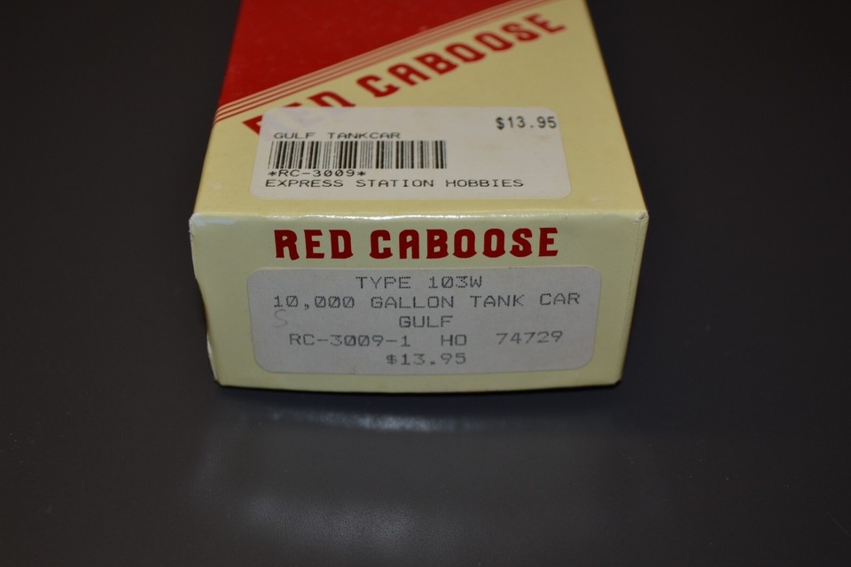 Red Caboose RC-3009-1 HO Scale Type 103W 10,000 Gallon Tank Car #74729 ...