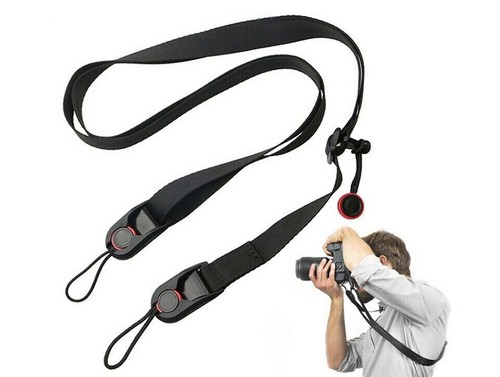 Camera Sling Shoulder Strap Quick Release Clips Belt DSLR SLR - UK ...