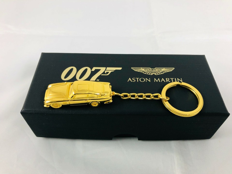 JAMES BOND ASTON MARTIN DB5 GOLD KEYCHAIN 007 NO TIME TO DIE | eBay