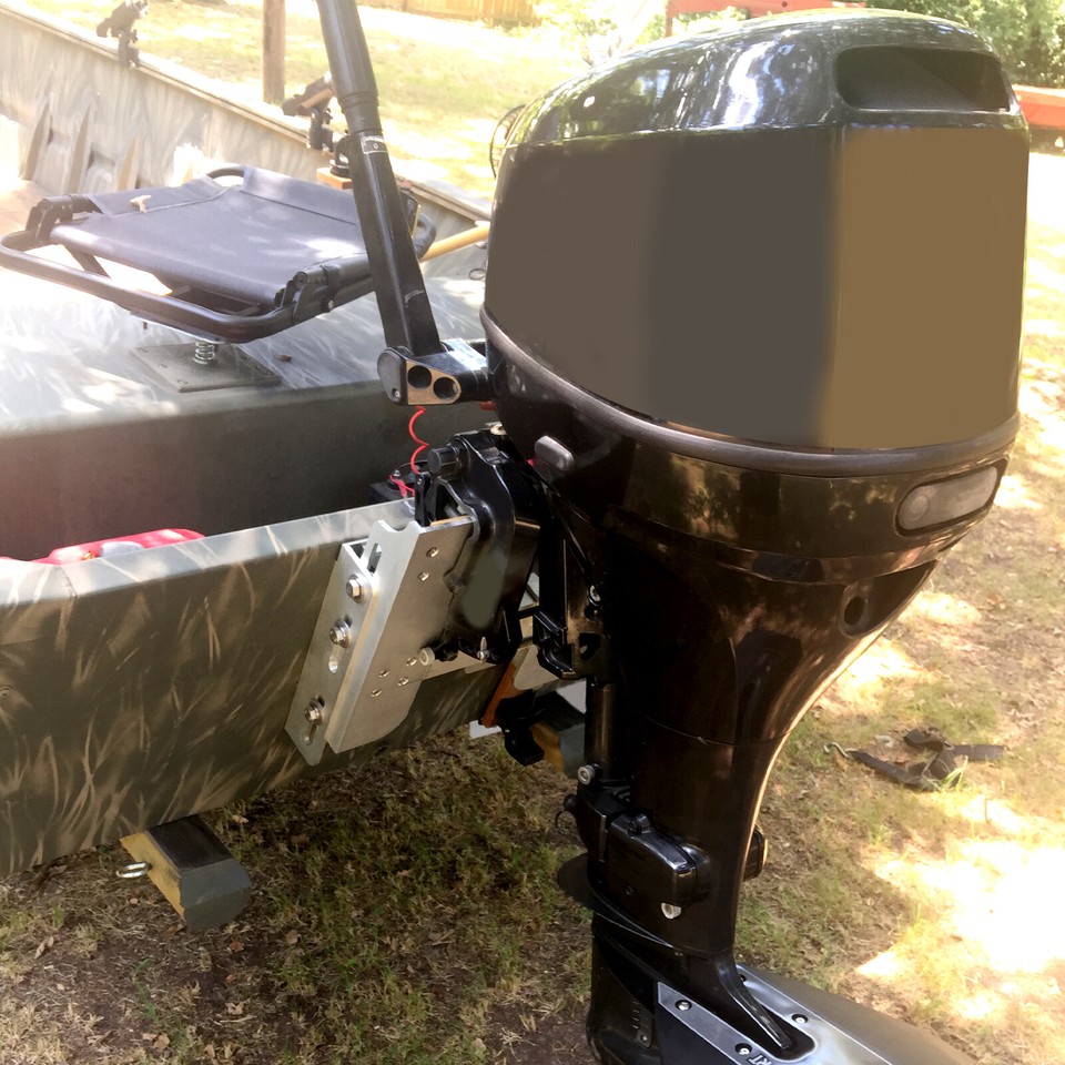 Adjustable 4'' Set Back Aluminum Jack Plate Tool Outboard Boat Motor ...