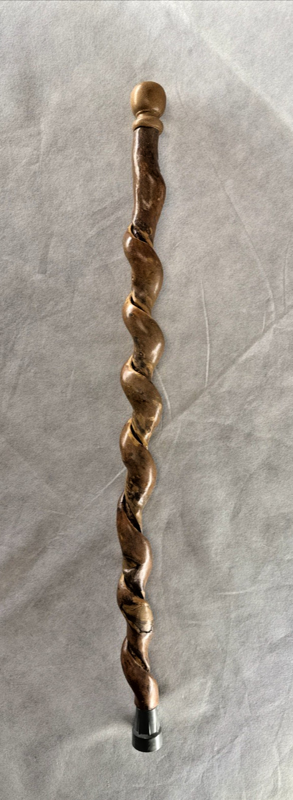 Vintage twisted wood Walking Stick Or Cane - Gem
