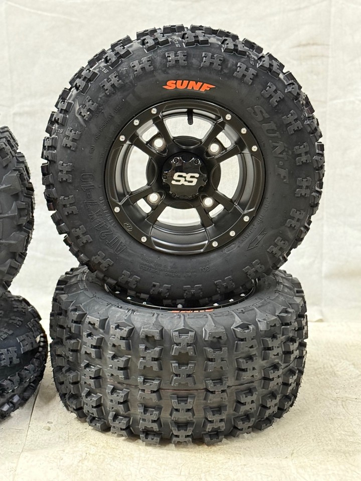 ITP SS 112 10" Rims Sunf A027 Tires Honda TRX 450R 400EX 250R 250X ...
