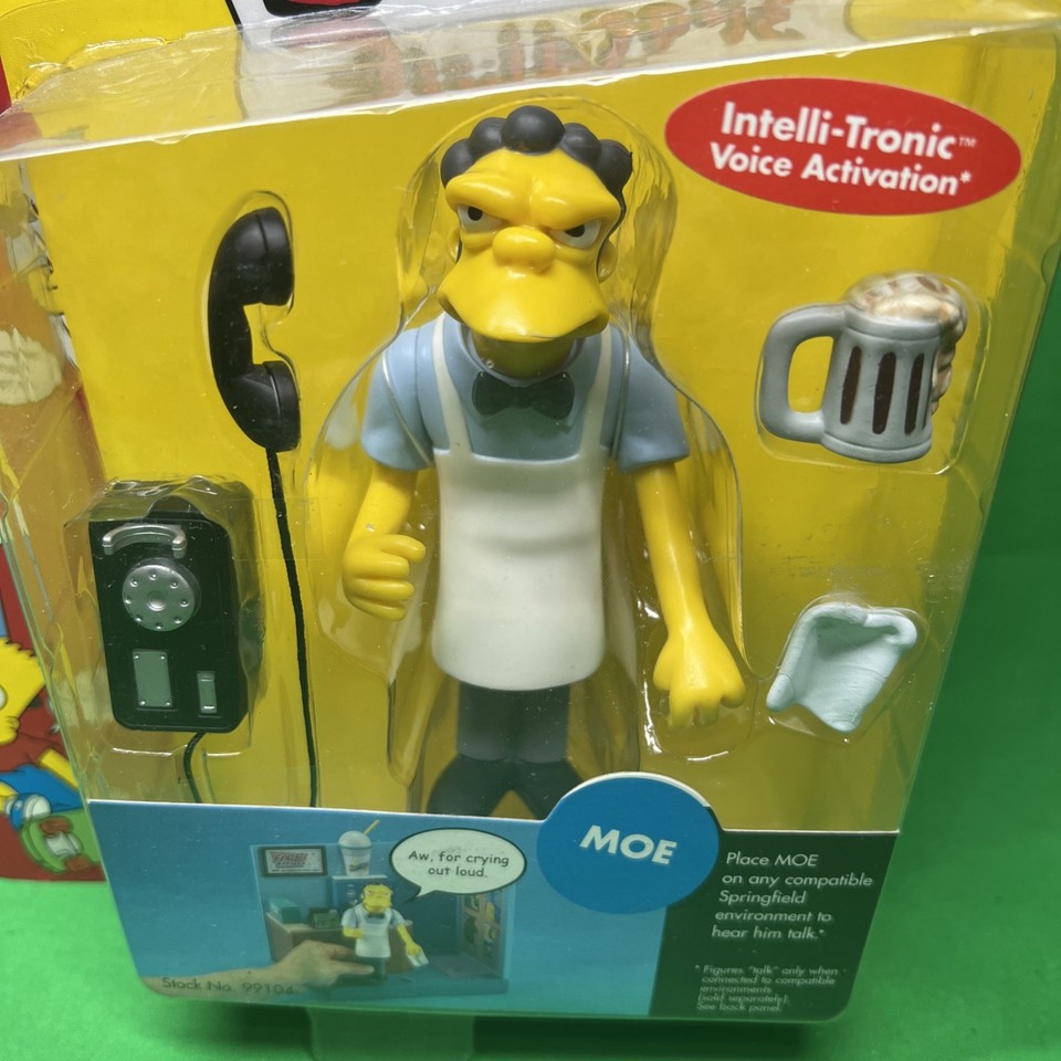 MOE BARTENDER Simpsons world of Springfield Interactive figure | eBay