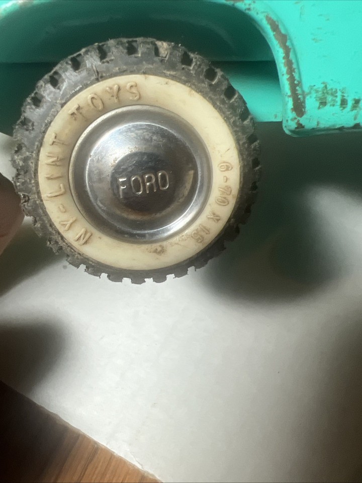 Vintage #5300 Custom Camper Truck Pressed Steel Ford Turquoise ...