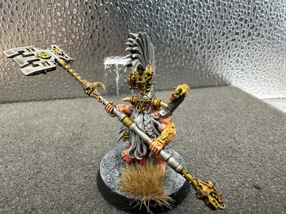 Age Of Sigmar Fyreslayers Auric Runefather W/ Latchkey Grandaxe On Foot ...