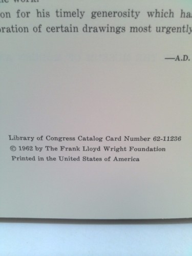 The Drawings of Frank Lloyd Wright with 303 Illustrations by Arthur ...