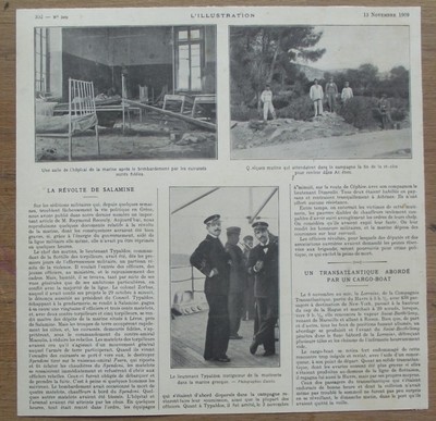 Article, photos, Gréce, révolte de Salamine, Typaldos,mutinerie marine ...