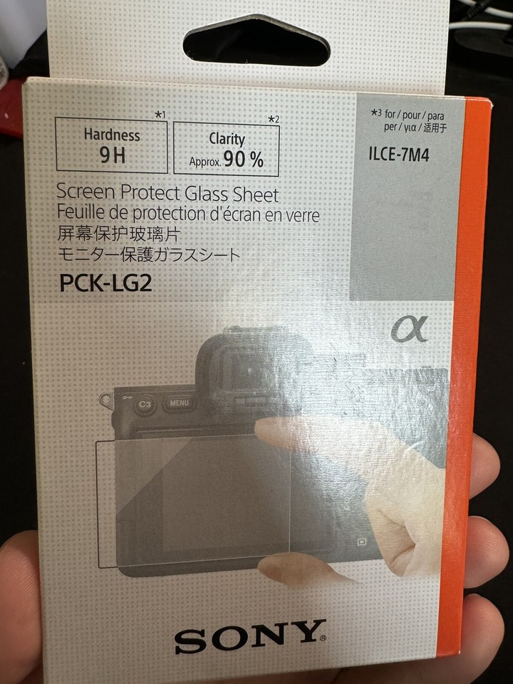 Genuine Sony PCK-LG2 Screen Protect Glass Sheet For A7iv A74 | eBay