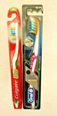 ORAL- B Pro -Flex TOOTHBRUSH and COLGATE EXTRA CLEAN TOOTHBRUSH -MEDIUM ...