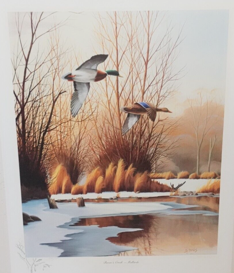 LEO STANS BEVEN'S CREEK-MALLARDS LIMITED EDITION HAND SIGNED REMARQUE ...