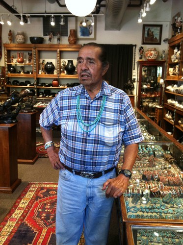 SANTO DOMINGO RARE NATURAL MANASSA TURQUOISE HEISHI NECKLACE RAY LOVATO ...