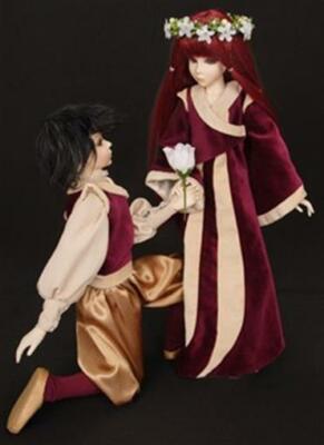 American BJD Goodreau Classic Romeo and Juliet Outfits 17" Slim MSD ...