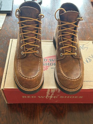 RED WING 8886 6" Classic Moc Copper Rough & Tough Brown Size UK 7.0 | eBay