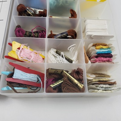 Darice Embroidery Floss Thread Organizer Carrier Storage 125 DMC Skeins ...