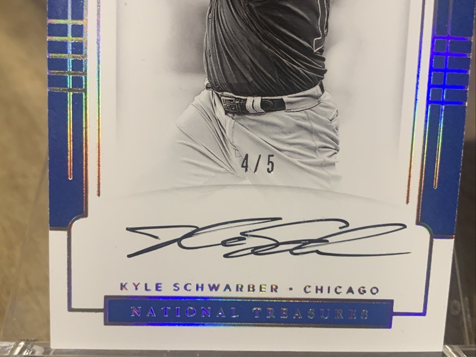 2017 Panini National Treasures Kyle Schwarber Pastime Signatures Auto ...