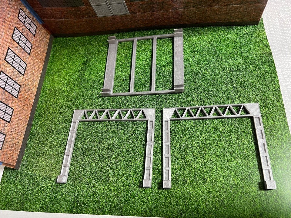 HO Scale Wide Trestle Platform for Elevated Train or Subway Open Girder ...