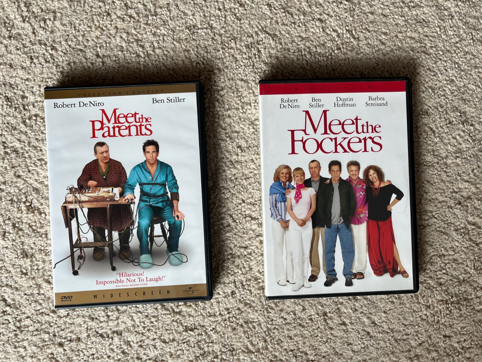 Lot of 2 DVD Meet the Parents & Meet the Fockers Mint Personal ...