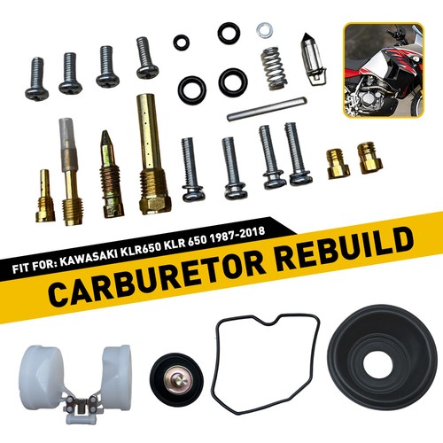 CARBURETOR CARB REPAIR REBUILD KIT For Kawasaki KLR650 KLR 650 1987 ...
