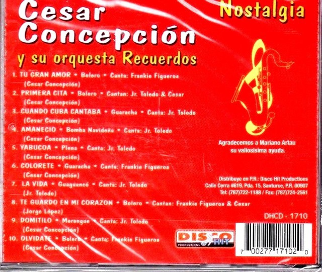 Concepcion Cesar Recuerdos & Nostalgia CD for sale online | eBay