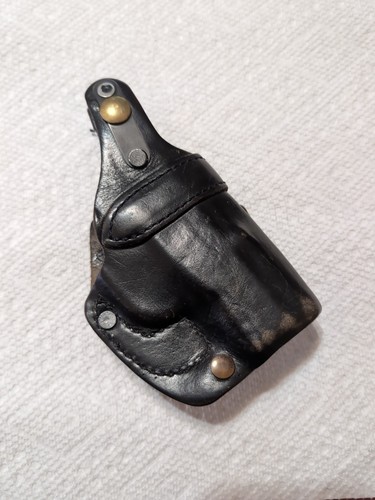 Ted Blocker Black Leather Cross Draw Driving Holster For Kel-Tec PF 9 ...
