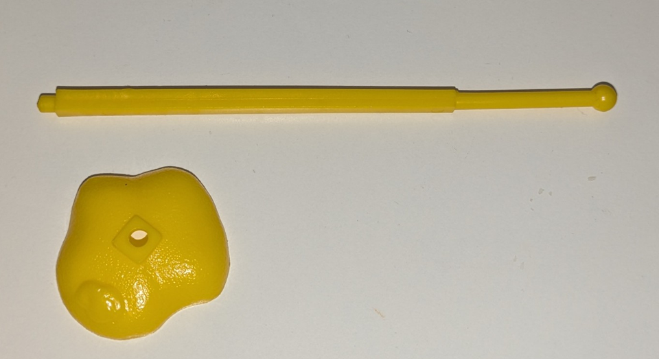 Marx Navarone Flag Pole & Base Yellow Plastic Vtg 1970s WWII Playset ...