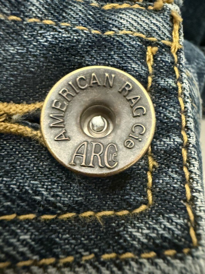 AMERICAN RAG Jean Jacket Mens Sz Medium Denim Jacket Vtg Wash | eBay UK