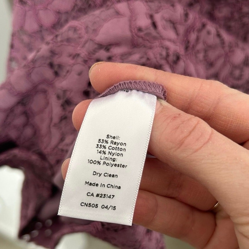 NEW Talbots Womens Purple Lace Dress Formal Mother of the Bride 20W P ...