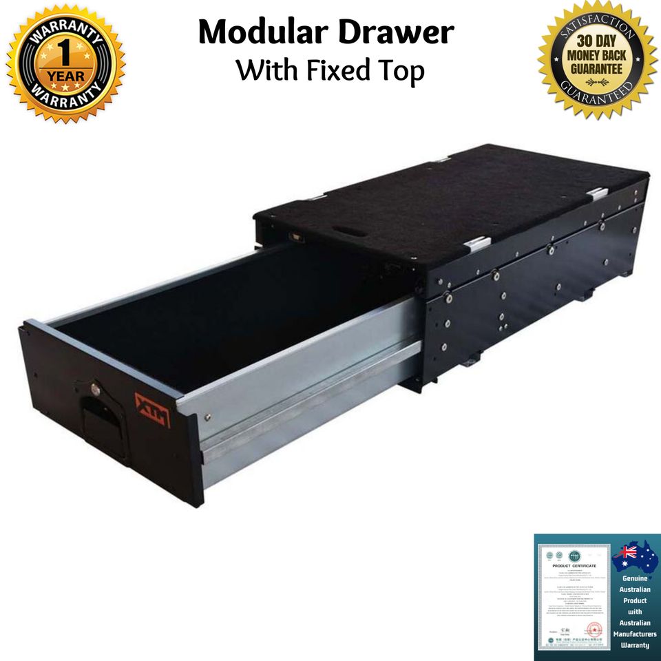 XTM Modular Drawer With Fixed Top Caravan Vehicle Storage Lockable ...