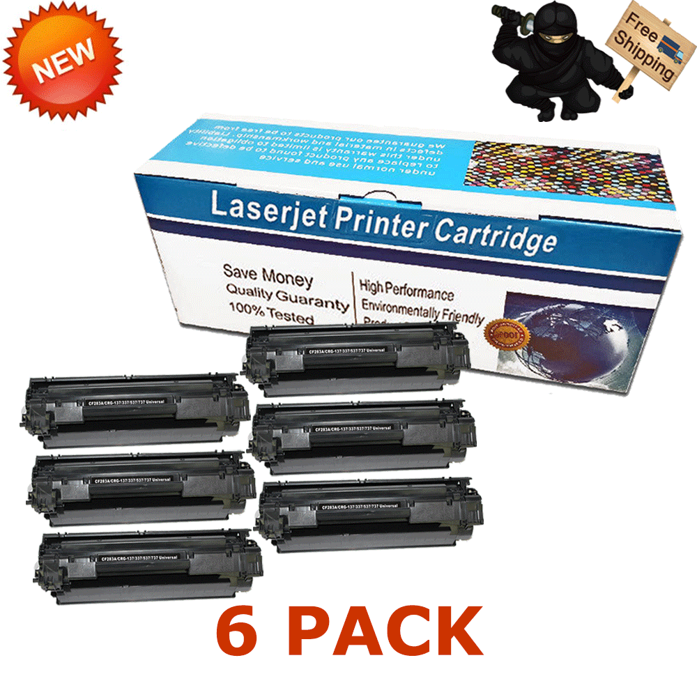 6-Pk/Pack 137 CRG137 Toner for Canon ImageClass MF227dw MF232w MF236n ...