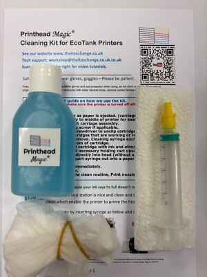 Printer Head Cleaning kit fits Epson Eco-Tank ET-2710 Printhead un ...