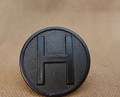 WWI "H", Division Headquarters/ MP Collar Disk | eBay