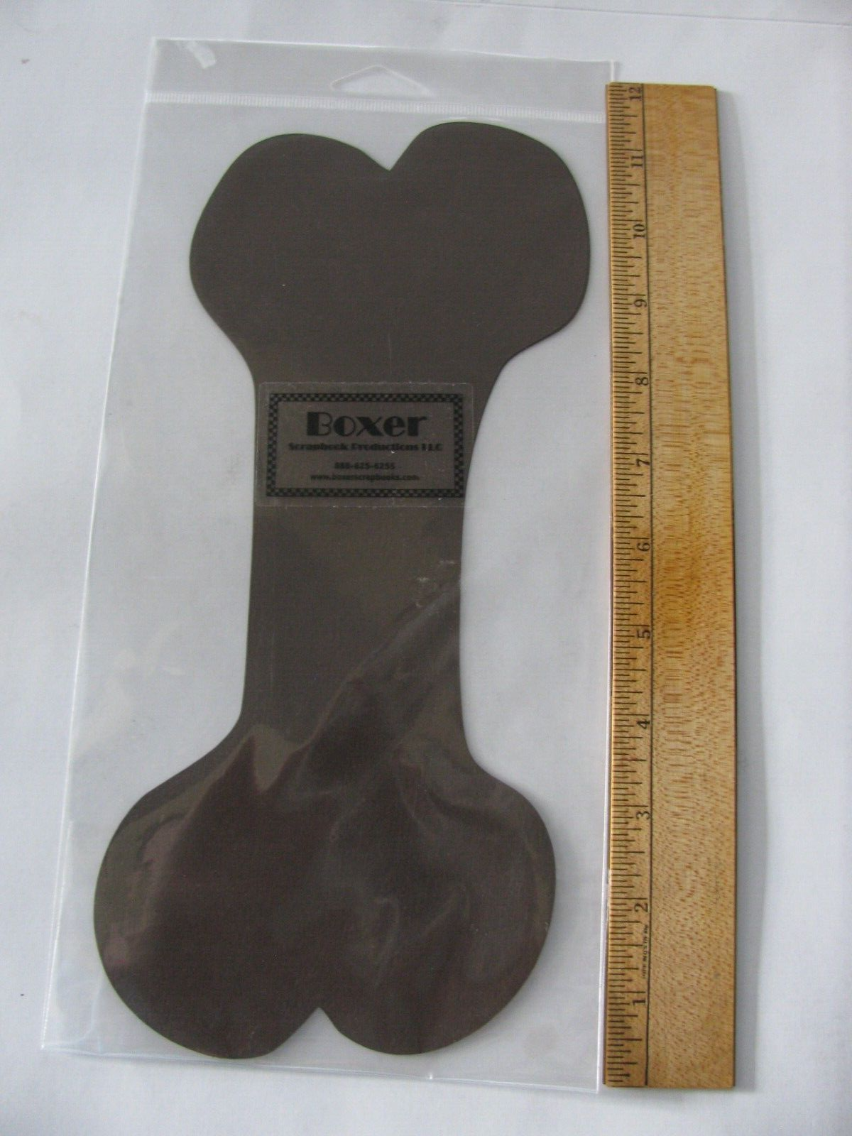 Boxer Scrapbook Production DOG BONE Die Cut 1 Piece Brown NOS | eBay