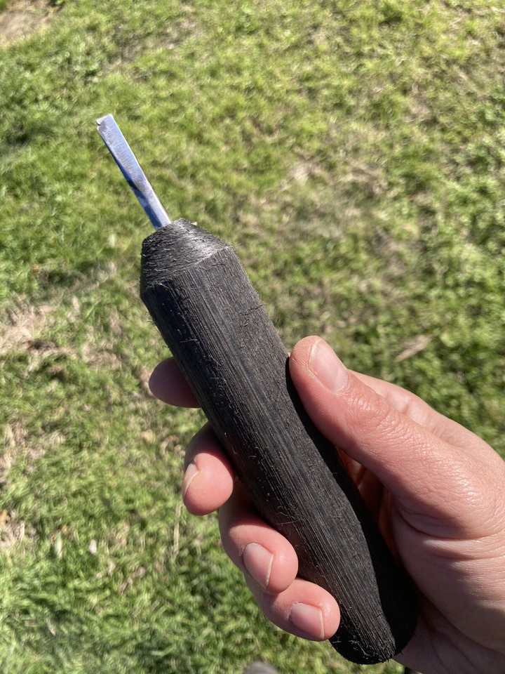 Flint Knapping tool Notcher Steel Bit 1.25” Delrin $30 Free Ship | eBay