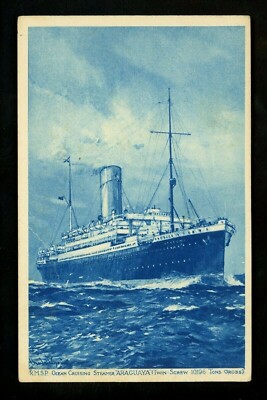 Ship postcard RMSP Ocean Steamer Ship Araguaya Royal Mail Vintage | eBay
