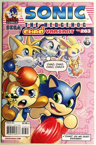 SONIC HEDGEHOG Comic Book #263 Variant October 2014 Waves of Change Pt ...