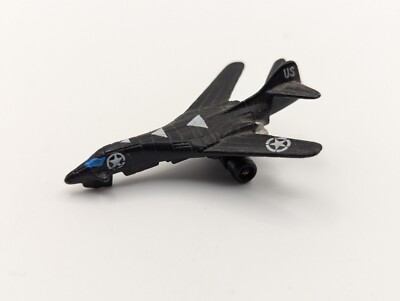 Vtg GALOOB MICRO MACHINES B1-B Military Aircraft Bomber Black Galoob ...
