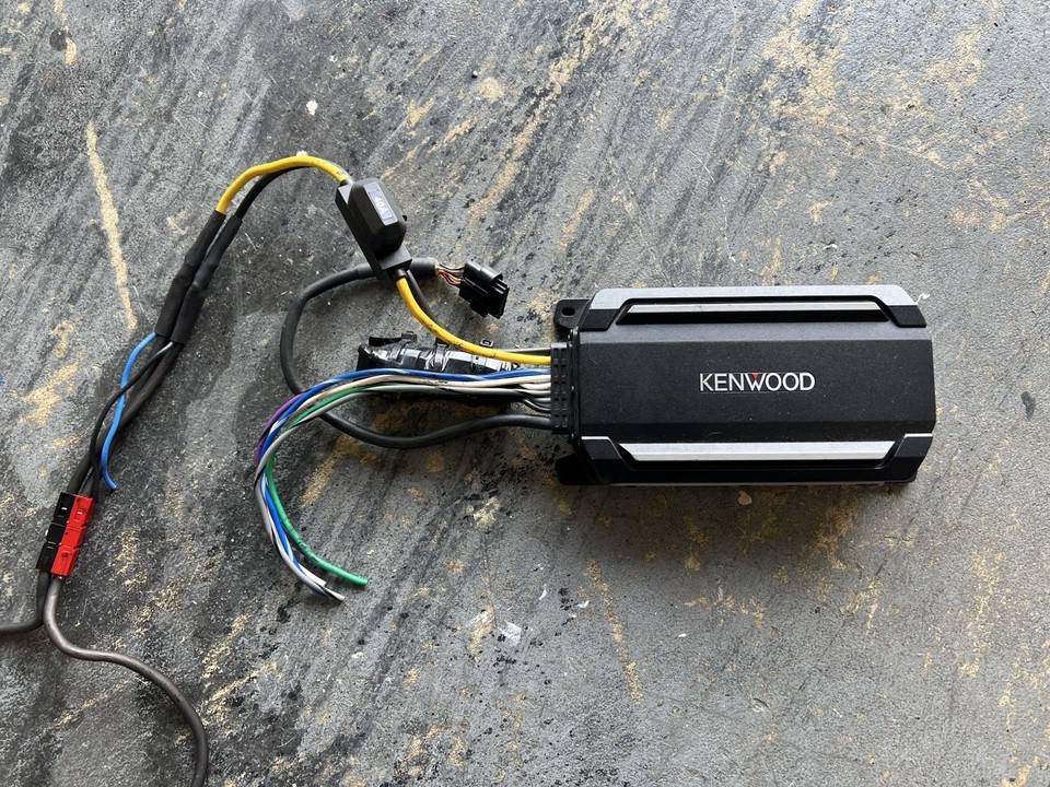 Plex Audio Speaker System Box With Kenwood Bluetooth Amp For Harley ...