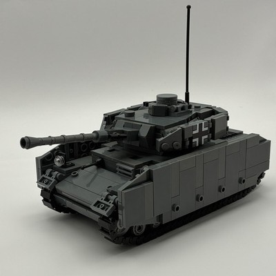 WW2 German Panzer IV Tank w/ Detachable Track Skirt - Building Blocks ...