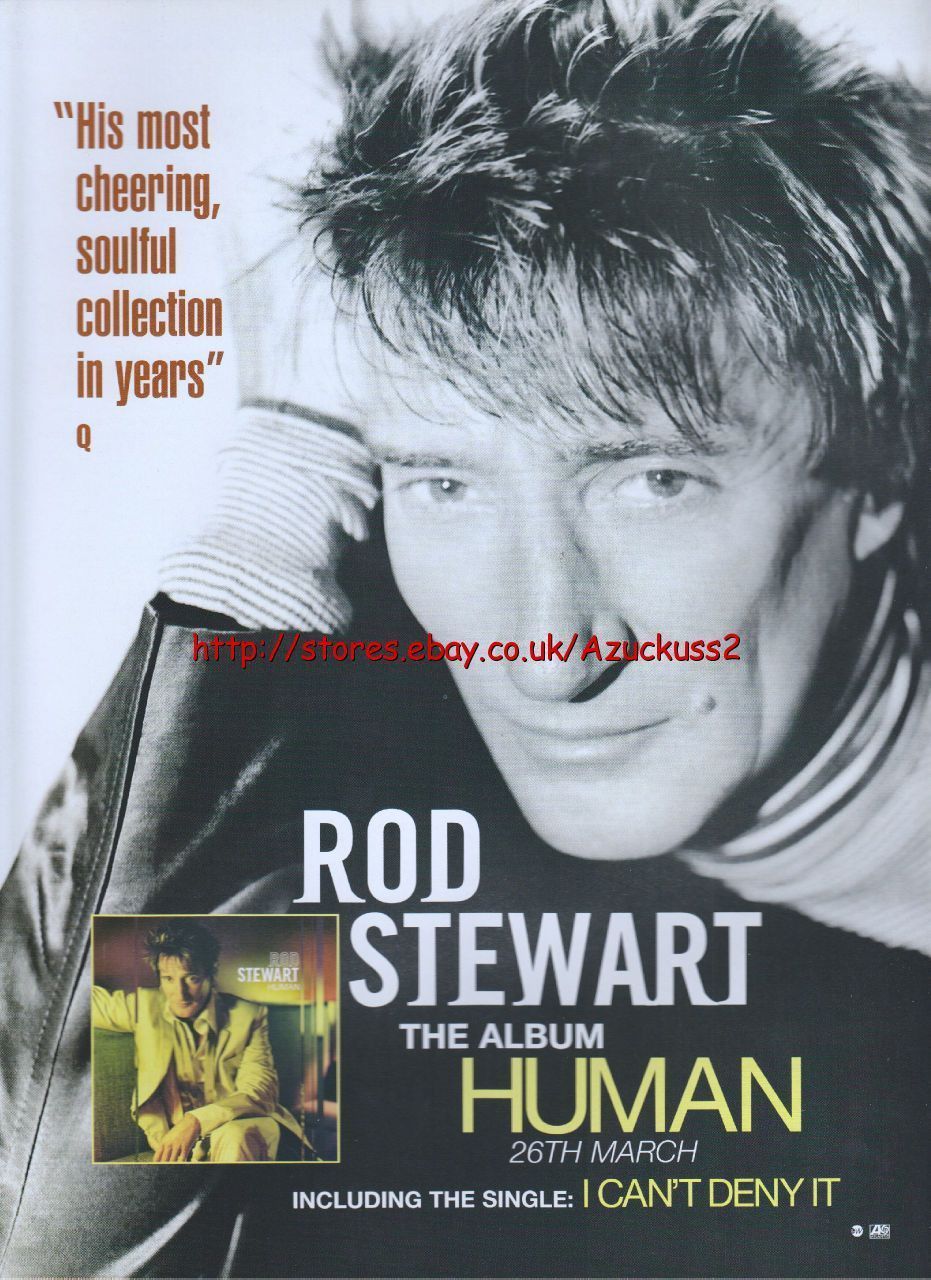 Rod Stewart Human Album 2001 Magazine Advert #2845 | eBay