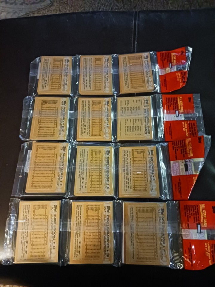 1988 Topps Rack Packs Sealed On Top All Stars Mattingly Boggs Clemens ...