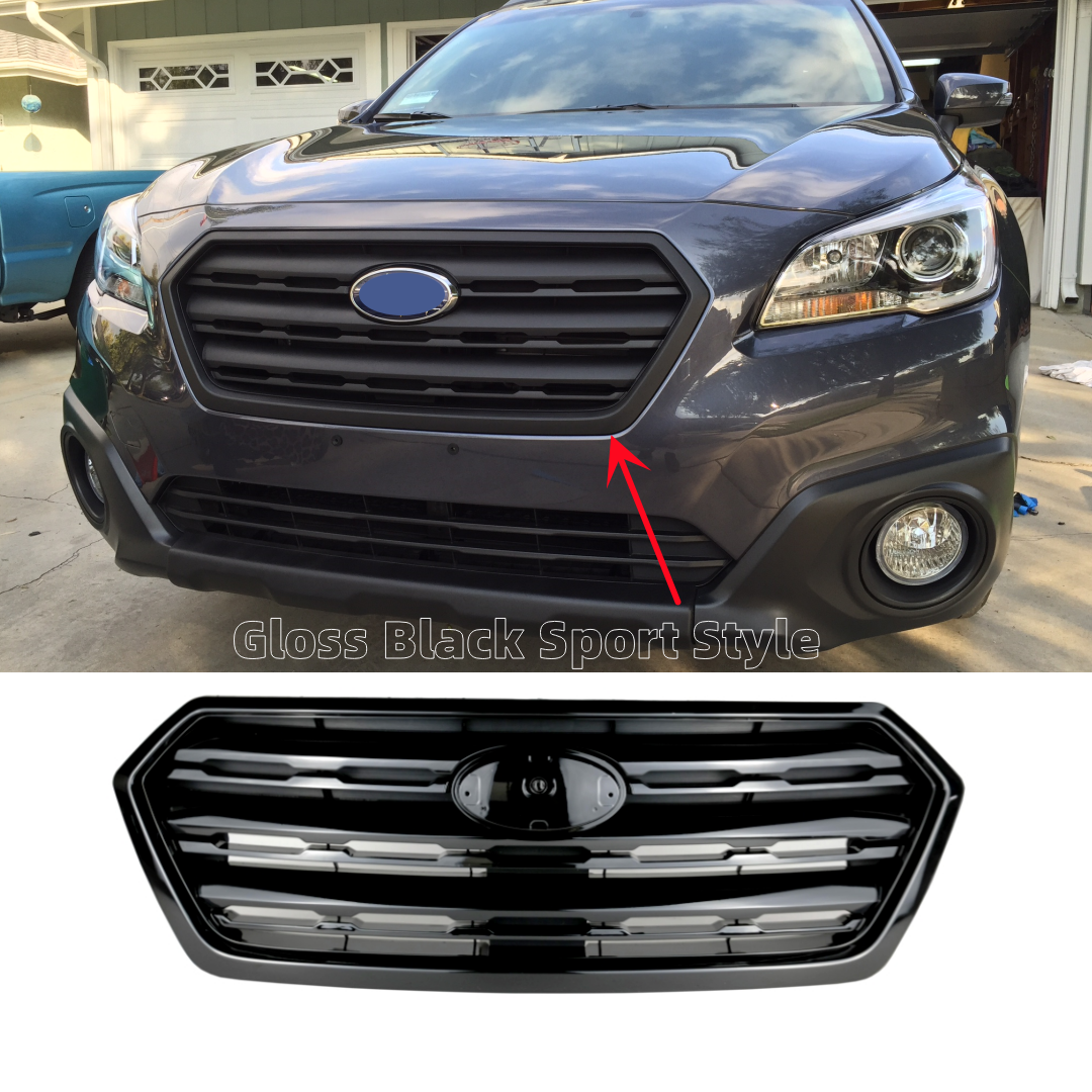 For 2015-2017 Subaru Outback Sport Front Bumper Upper Grille Gloss ...