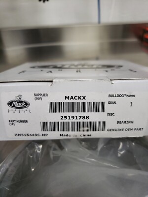 Genuine Mack Bearing Part 25191788 #47620 NOS | eBay