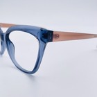 SPECSAVERS eyeglasses BLUE CATS EYE glasses frame MOD: WHITSAND SUN RX ...