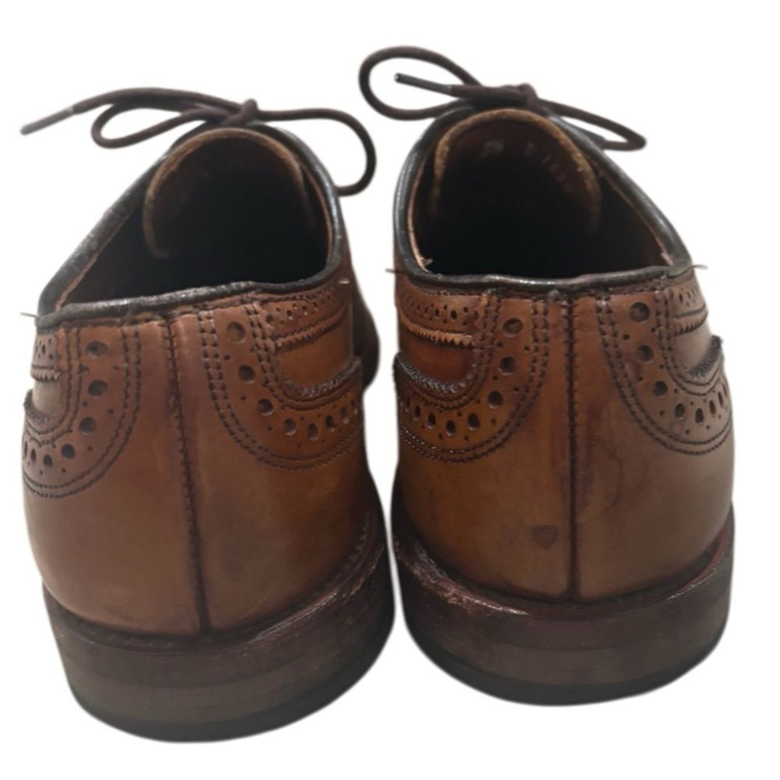 Allen Edmonds Mens Sz 8.5 Brown Walnut Strand By Brooks Brothers ...