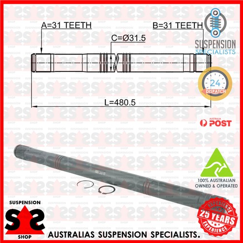 Front Axle Right Drive Shaft Suit FORD Transit Tourneo Bus 2.2 TDCi ...