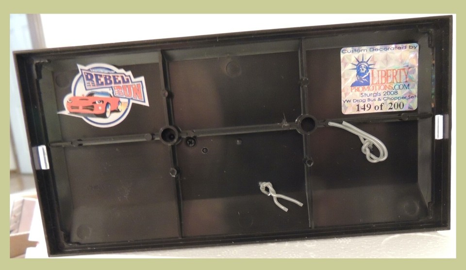 Hot Wheels STURGIS VW DRAG BUS/CHOPPER SET~Liberty Promo 2008 Rebel Run ...