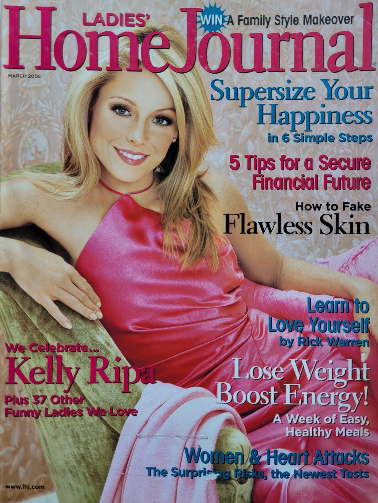 KELLY RIPA March 2005 LADIES HOME JOURNAL Magazine | eBay