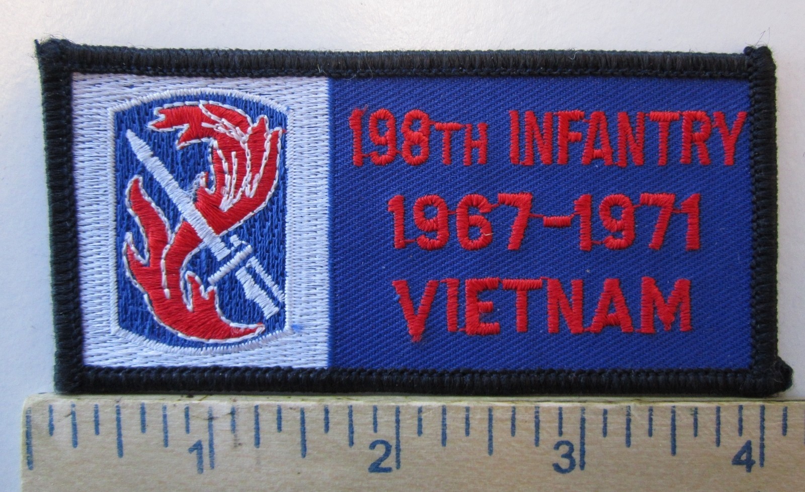 198th INFANTRY 1967-1971 VIETNAM SERVICE PATCH Made for U.S. ARMY ...