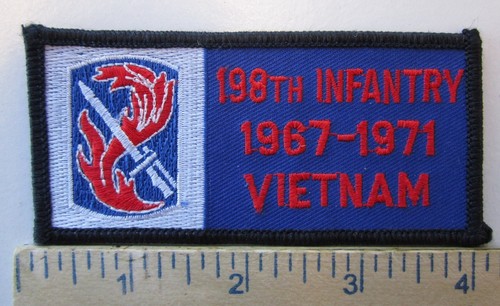 198th INFANTRY 1967-1971 VIETNAM SERVICE PATCH Made for U.S. ARMY ...