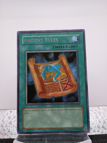 Ancient Rules - STON-EN037 - Rare - Unlimited Edition x1 - Lightly Played | eBay